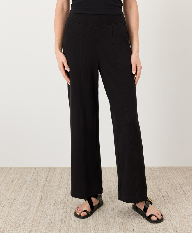 Women’s Airplane Pintuck Wide Leg Pant made with Organic Cotton | Pact