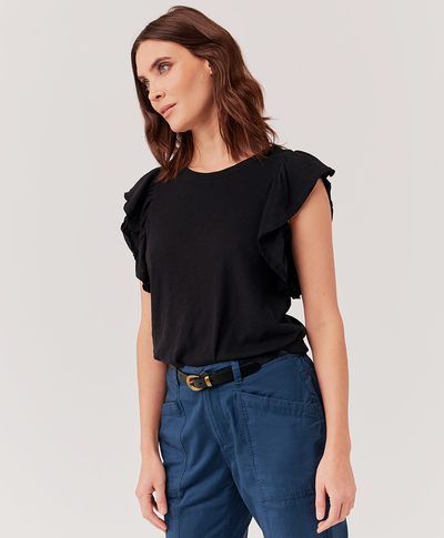 Women’s Tissue Slub Femme Ruffle Tee made with Organic Cotton | Pact