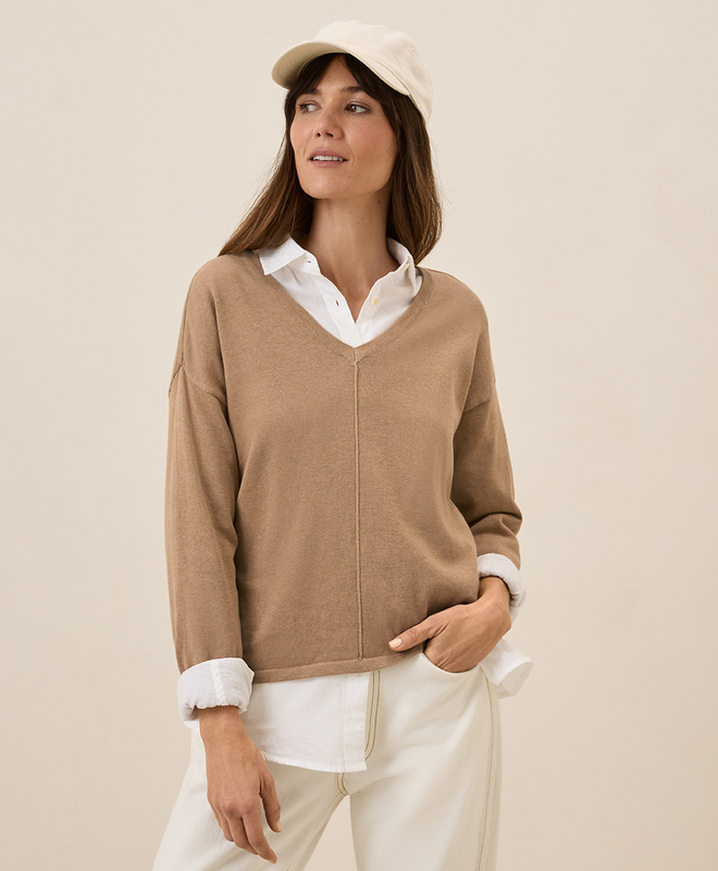 Women’s Classic Fine Knit Relaxed Sweater made with Organic Cotton | Pact